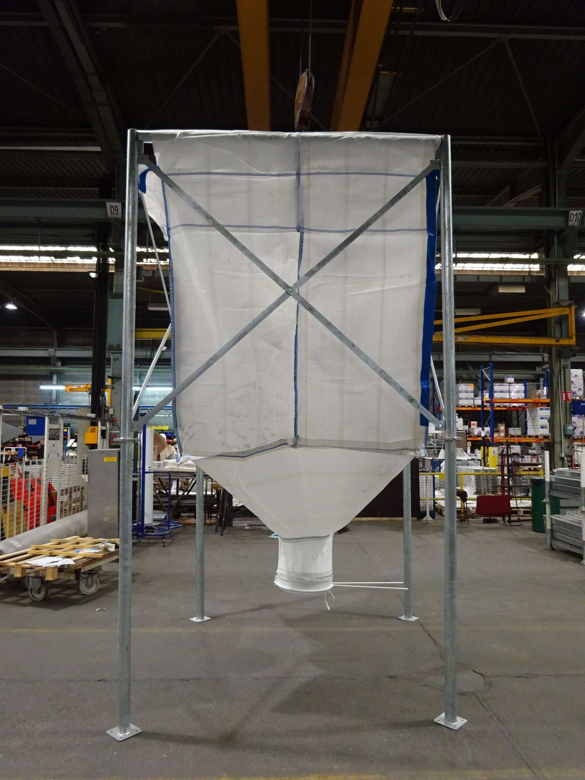 Schüttgutumschlag Big Bag, Big Bag-Gestell, Entleerstationen - ManuLine